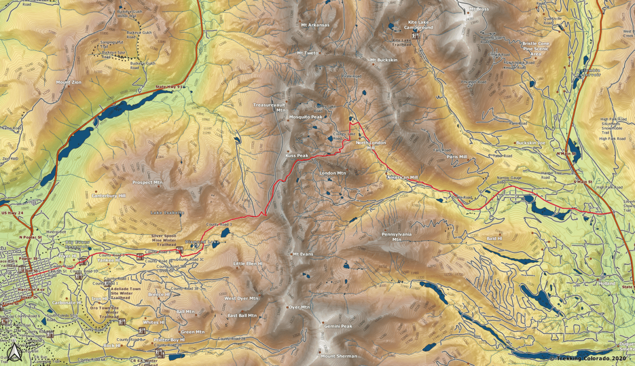 Mosquito Pass (13,185'), Mosquito Range - Trekking Colorado
